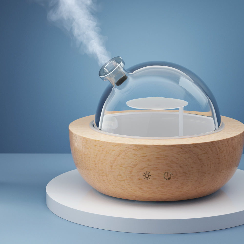 Devanti Aroma Diffuser Humidifier Purifier Glass Dome - Aroma Diffusers
